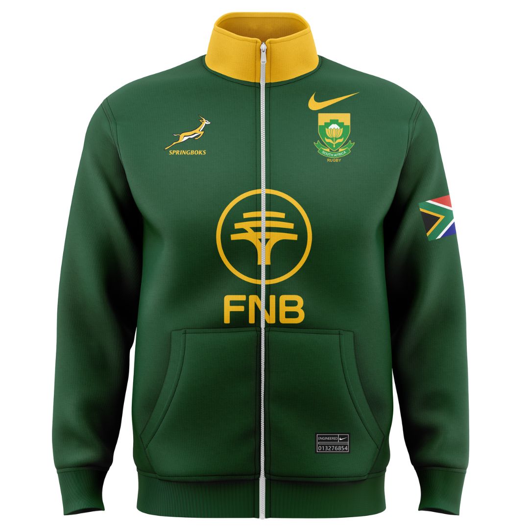 South Africa Springboks 2025/26 Home Jacket with Zipper – Sports ...