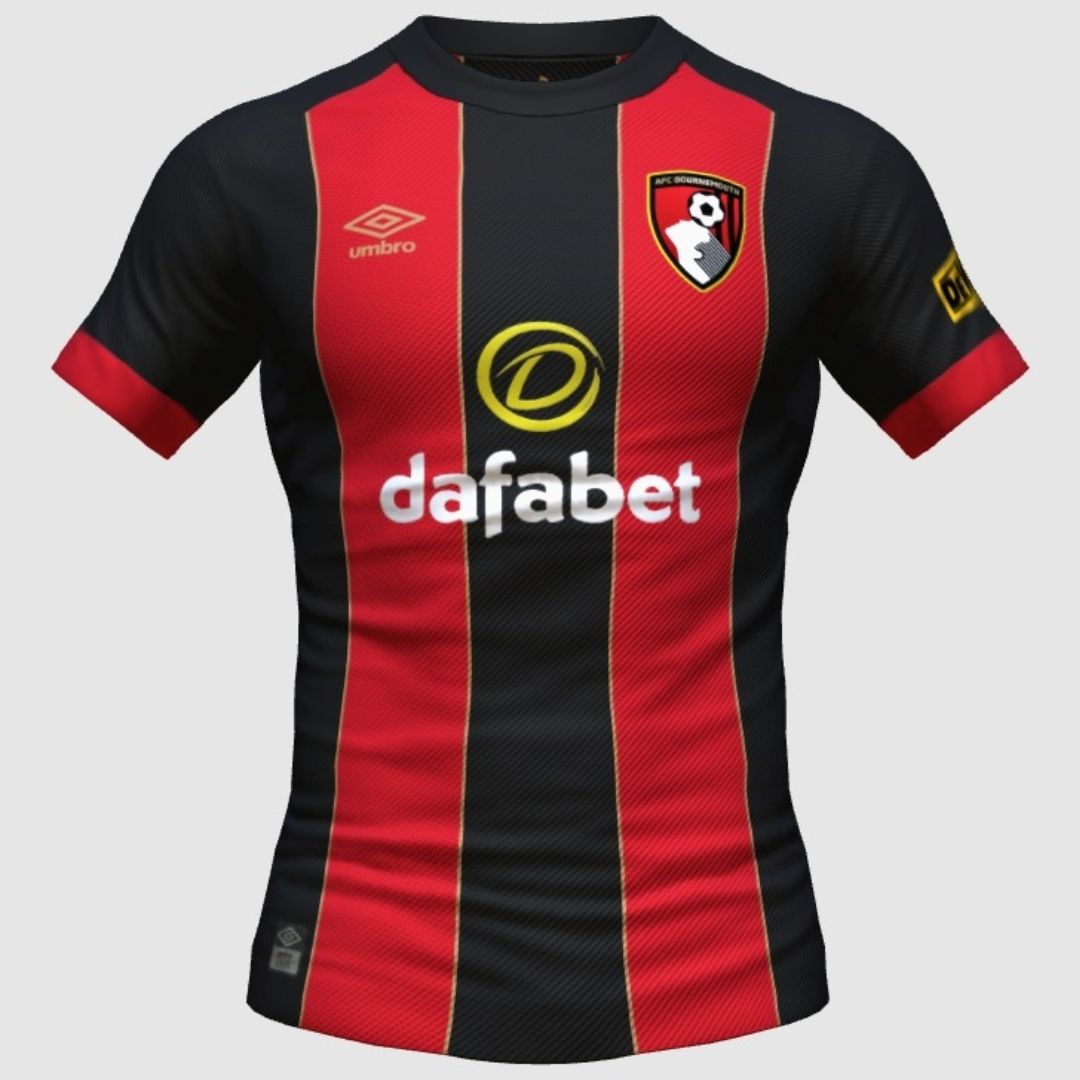 Bournemouth 2024/25 Home Jersey Shirt Kit – Sports Jerseys Outlet